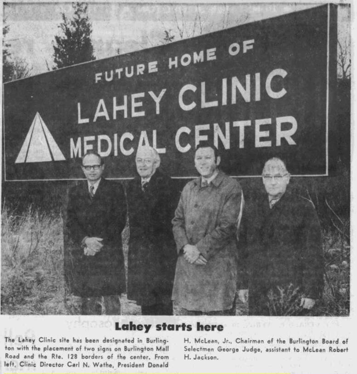1972 Future home of Lahey Clinic sign Burlington MA – Burlington Retro