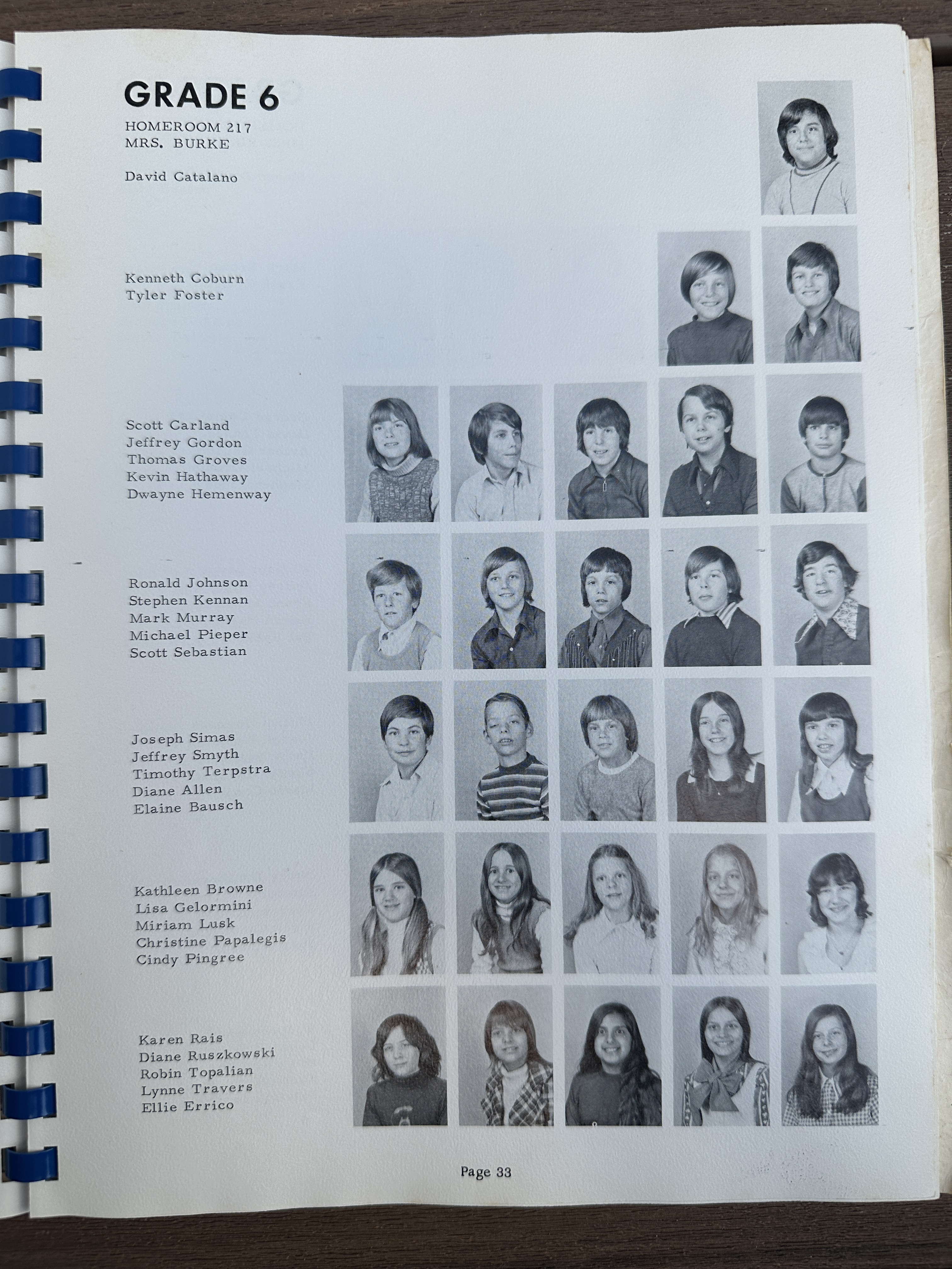 Middle school 1970s – Burlington Retro